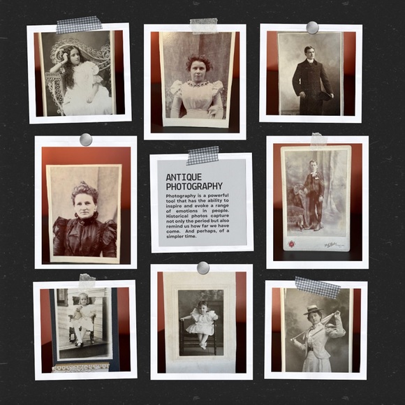 Art | Antique Photo Lot Of 8 Old Collectible Photographs Late 180s ...